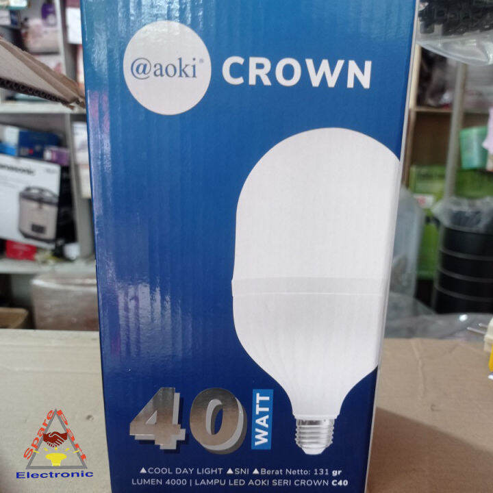 Lampu LED Aoki Crown 40 Watt ber SNI | Lazada Indonesia