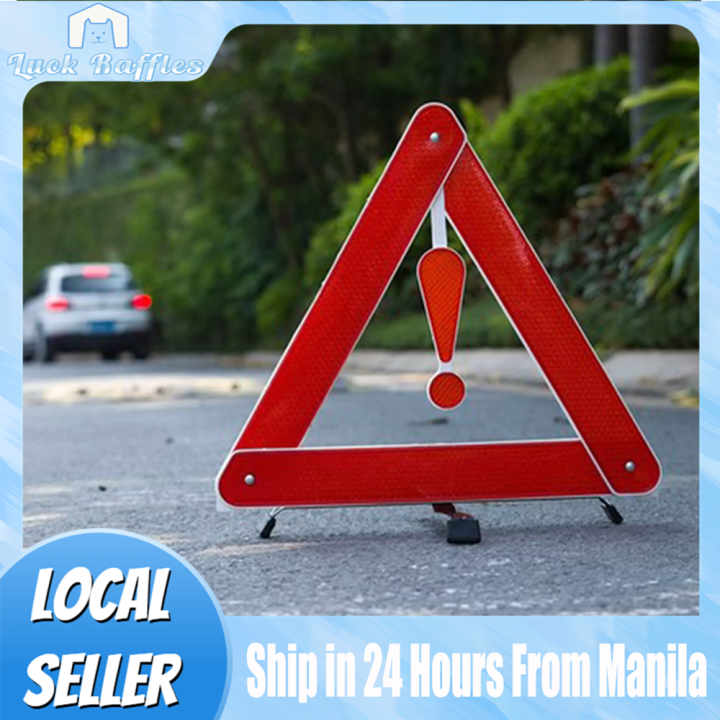 【Local Delivery】Early Warning Device Parking Tripod Warning Triangle ...