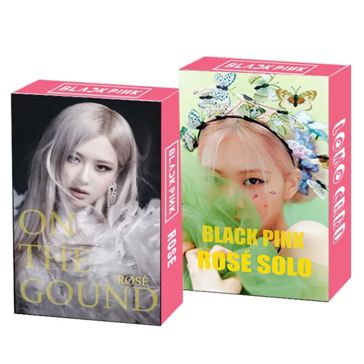 30pcs/set KPOP BLACKPINK ROSÉ Lomo Card ROSE 2021 Solo ON THE GROUND ...