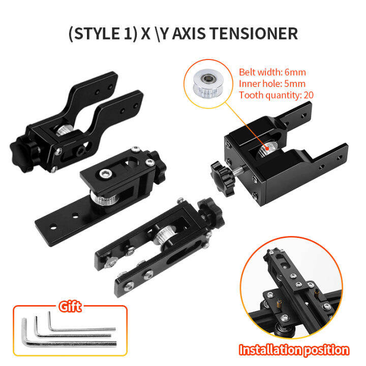2040 Y Axis V-Slot Profile X Axis Synchronous Belt Stretch Straighten ...