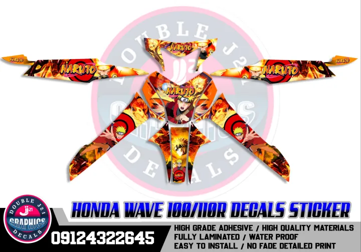 Honda Wave 100/110r Decals Sticker | Lazada PH