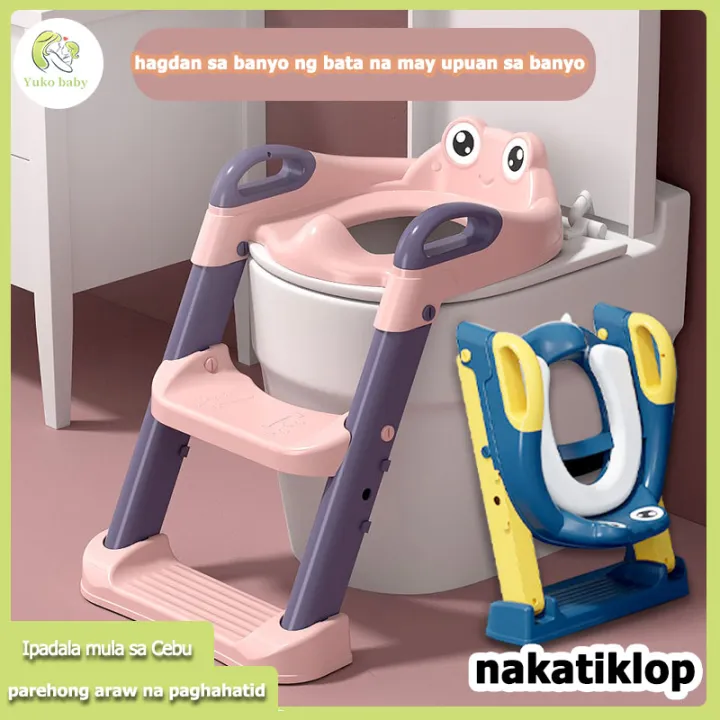 Potty Ladder with Step Stool for Boys and Girls Foldable Toilet ...