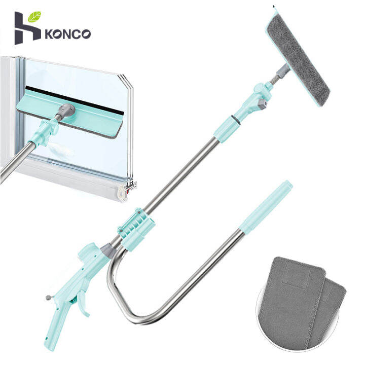 Konco Window Glass Cleaner Squeegee Microfiber Extendable Window ...