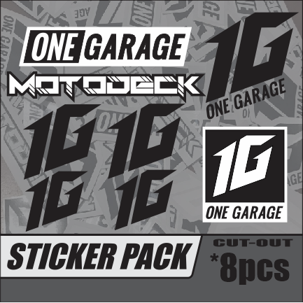 1G MOTODECK ONE GARAGE 8pcs CUT-OUT STICKER SET | Lazada PH