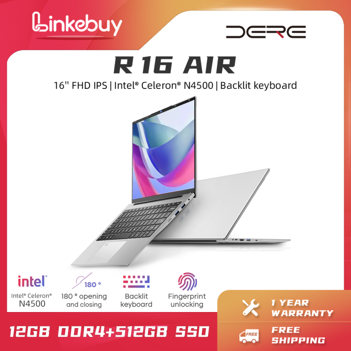 DERE R16 Air laptop brand new original Intel Celeron N4500 Fingerprint ...