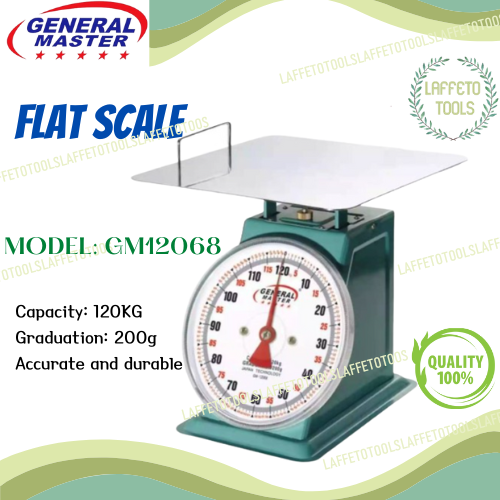 Heavy Duty General Master Dial Spring 120kg Flat scale/Timbangan ...