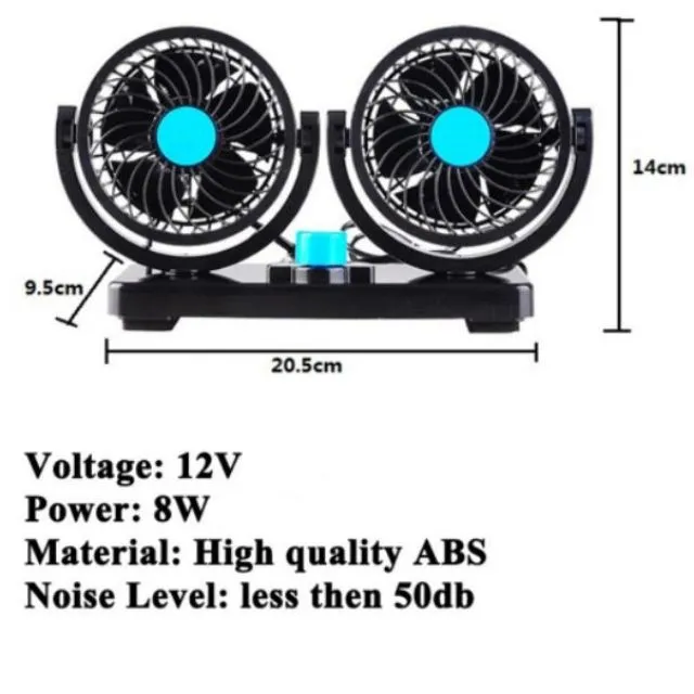 ว้าววว Mitchell Vehicle Fan พัดลมคู่ ติดรถยนต์ รถตู้ รถบรรทุก รถทัวร์ ...