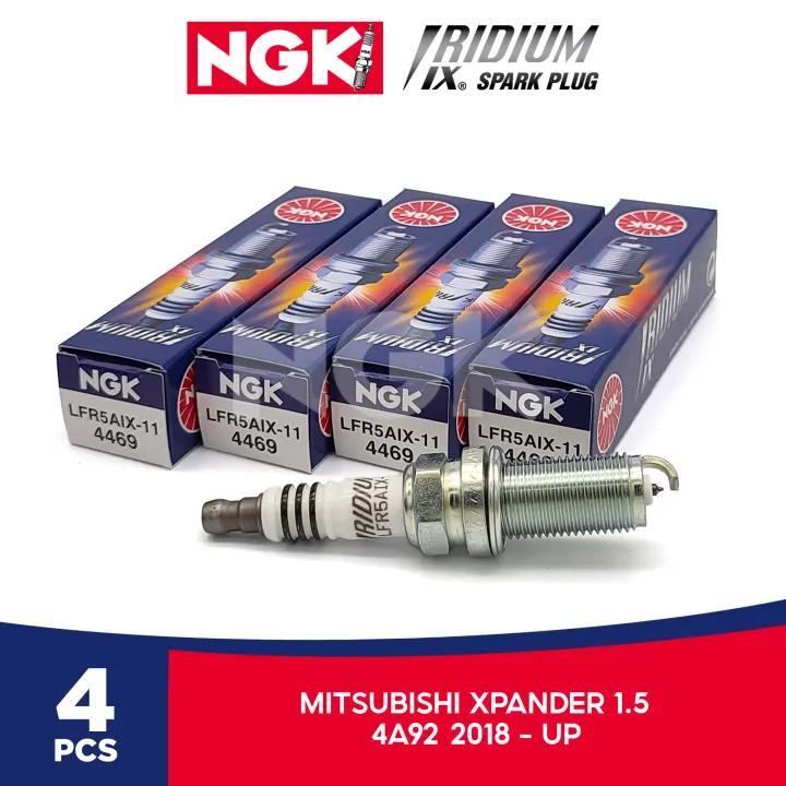 NGK 4Pcs LFR5AIX-11 Iridium IX Spark plug for Mitsubishi Xpander 1.5 4a92 2018 - Up | Lazada PH