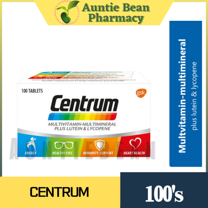 Centrum Multivitamins + Minerals 100 Tablets EXP:11/23 | Lazada