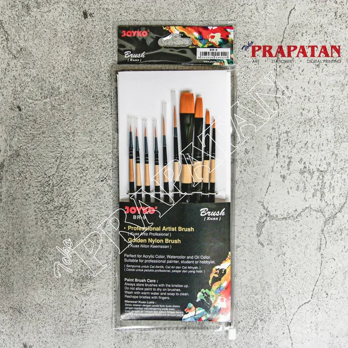 Kuas Joyko BR-9 / Joyko Round Brush / Kuas Lukis Joyko Set 10 | Lazada ...