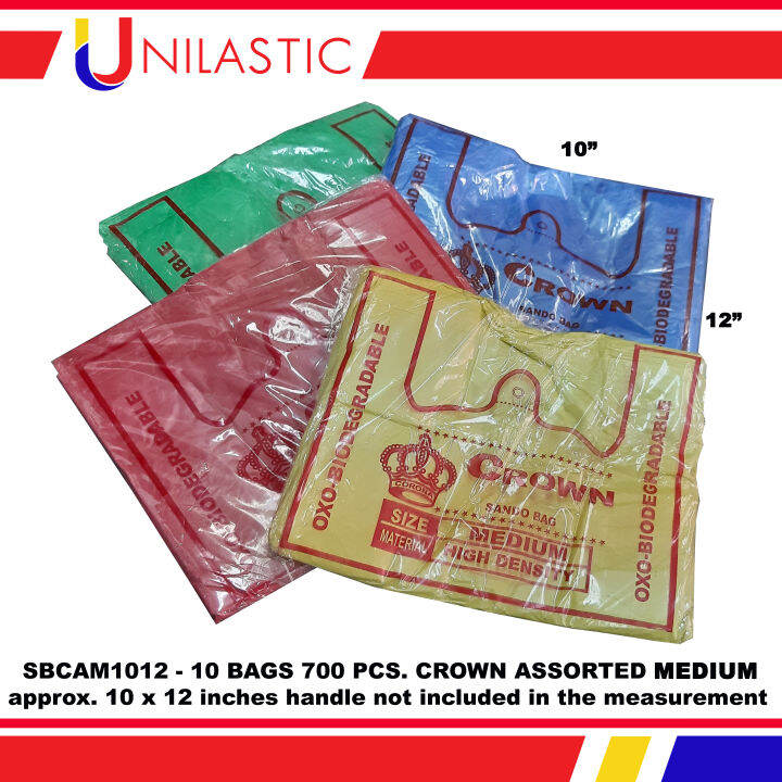 SANDO BAG CROWN ASSORTED TINY/MEDIUM/LARGE (10 BAGS) | Lazada PH