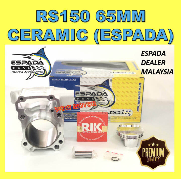 RS150 RACING BLOCK 65MM ESPADA CERAMIC BLOCK 65 MM RS 150 HONDA RS150 ...