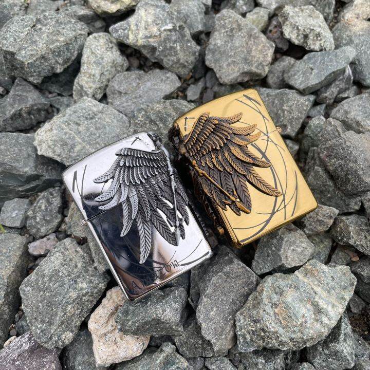 Kimigo Angel Sided Lighter/Metal Lighter Clicking Lighter Refillable ...