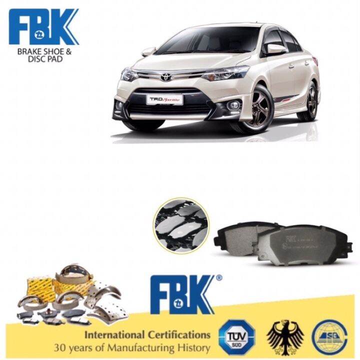 FBK Disc Brake Pad Front FD2908MS - Toyota Vios NCP150 J/E Spec (Rear ...