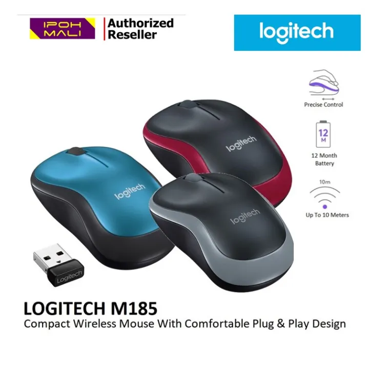 LOGITECH M185 WIRELESS MOUSE | Lazada