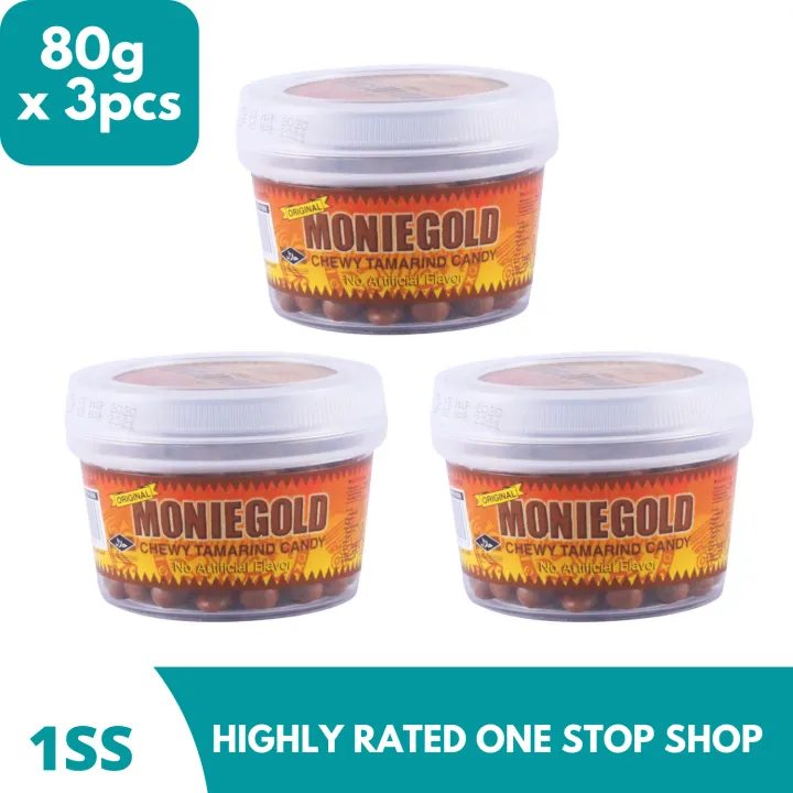 Moniegold Chewy Tamarind Candy 80g x 3pcs | Lazada PH