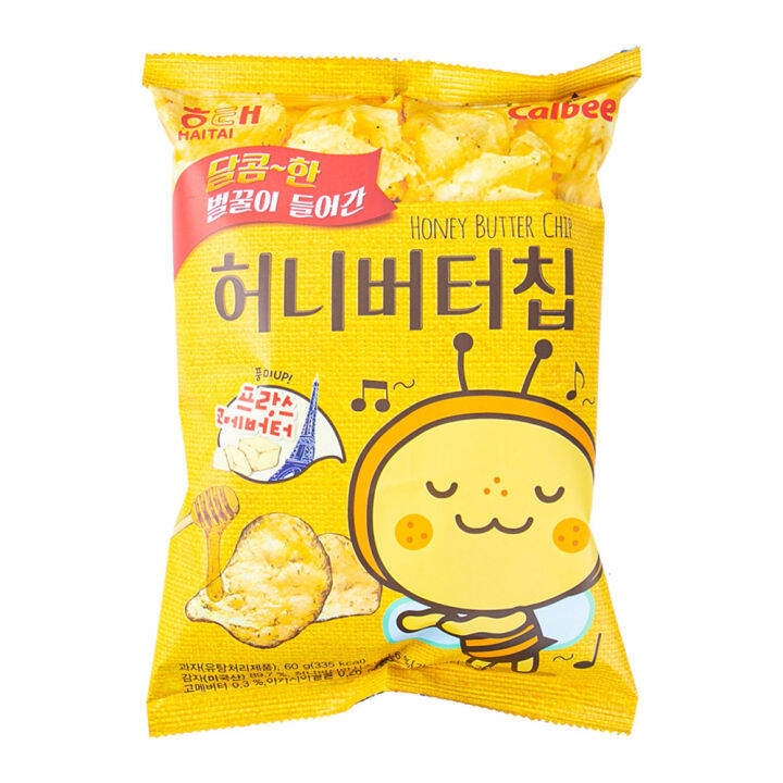 Snack Khoai Tây Bơ Mật Ong Honey Butter Chip Haitai Calbee Gói 60gr ...