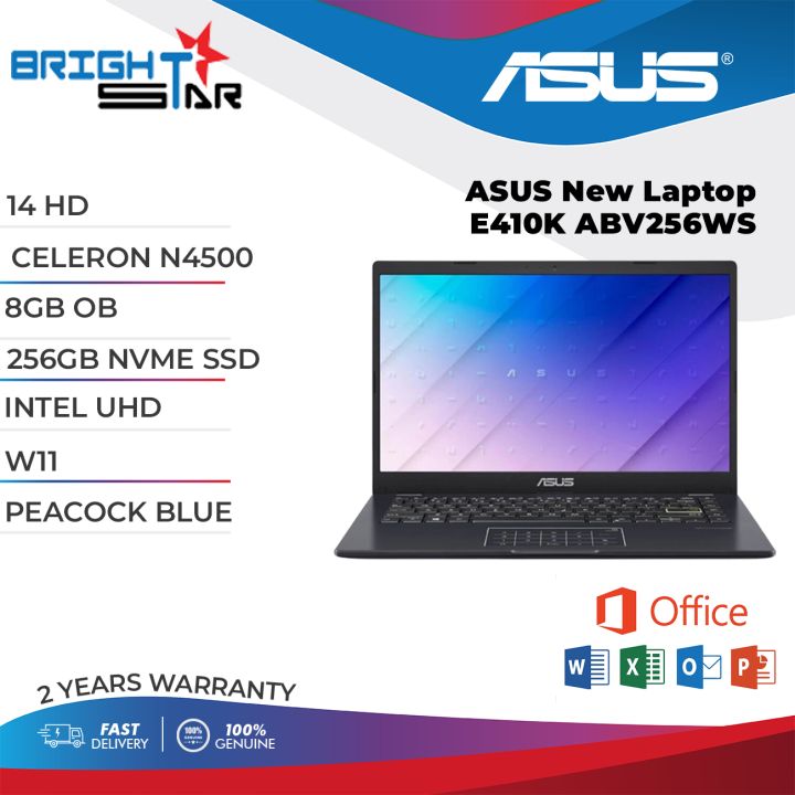 ASUS Vivobook Go (E410K) ( CELERON N4500 | 8GB OB | 256GB SSD | INTEL ...