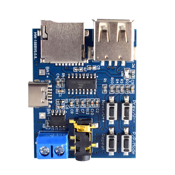 Type C Micro Usb Interface Tf Card U Disk Mp3 Format Decoder Board Module Amplifier Decoding
