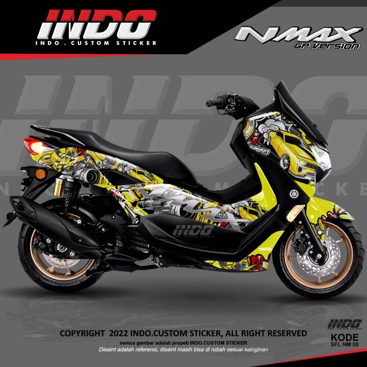 DECAL NMAX FULL BODY KARAKTER MOBIL STIKER NMAX NEW STIKER NMAX OLD ...