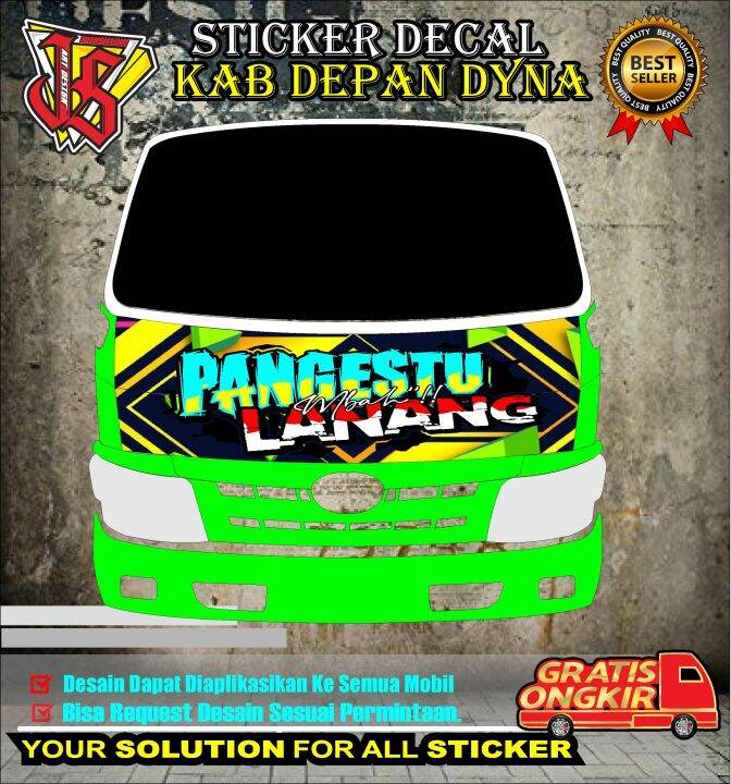 [TERBARU]STICKER DECAL KABIN DEPAN TRUCK DYNA ALL (BISAREQUEST NAMA ...