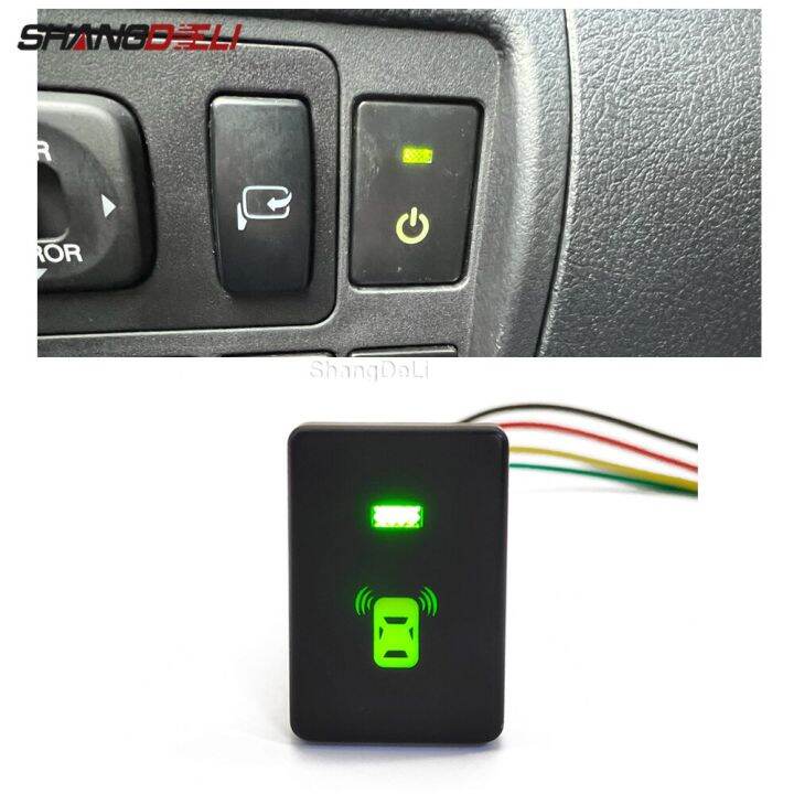 1 Pc Car LED Light Parking Radar On Off Switch Sensor Button For Toyota ...