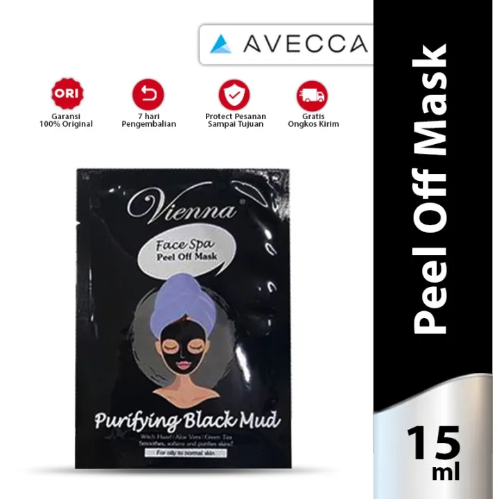 Vienna Face Spa Peel Off Mask Purifying Black Mud Masker Wajah Original ...