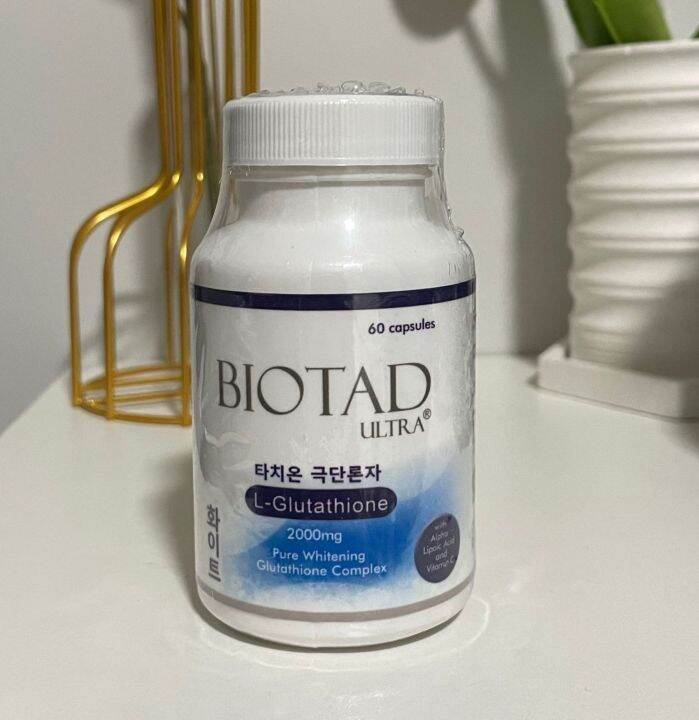 Biotad Ultra L-Glutathione Complex Pure Whitening 2000mg 60 Capsules ...