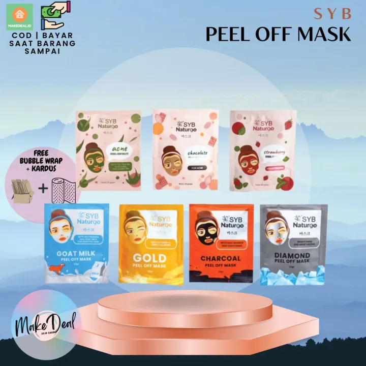 Syb Naturgo Peel Off Mask Harga Per Box - Masker Komedo Wajah Halal ...