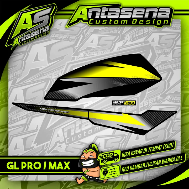 STRIPING GL MAX GL PRO HEREX RACING STIKER MOTOR VARIASI HONDA GL MAX ...