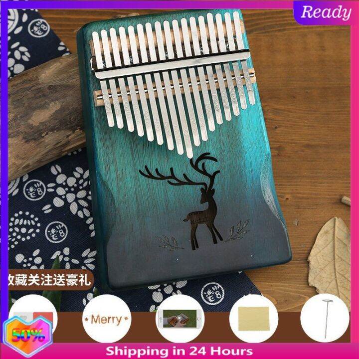 【现货正品】Kalimba thumb piano 17-note beginner student five-finger piano kalimba portable musical ...