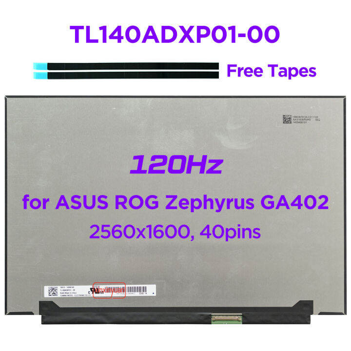 14.0-inch 200Hz Laptop LCD Screen TL140ADXP01 TL140ADXP01-00 NE140QDM ...
