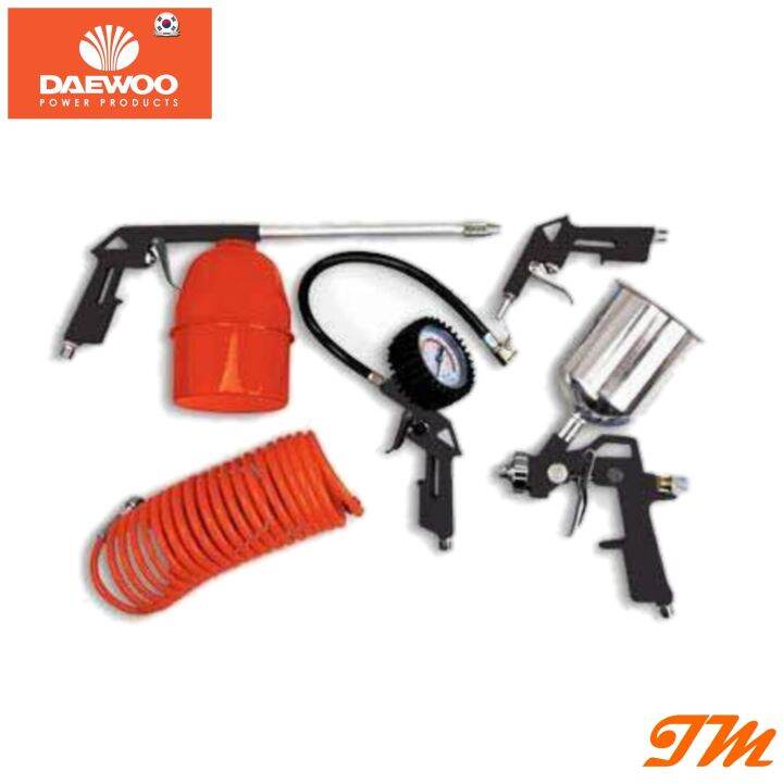 Daewoo 5 pcs Pneumatic Air Tool Kit Set | Lazada