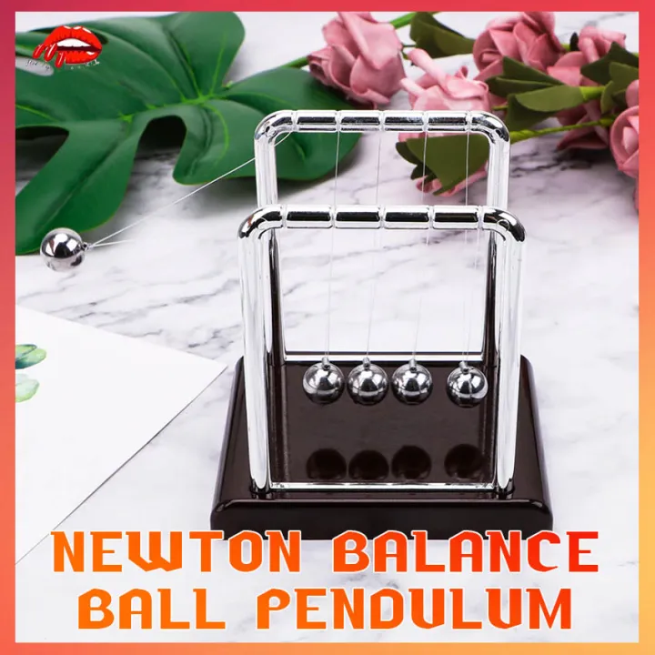 Cradle Steel Newton's Balance Ball Physics Science Mini Pendulum ...