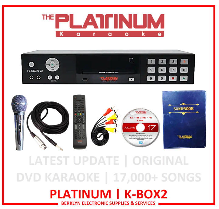 Platinum K-BOX 2 Karaoke Player / Latest Disc / 17,000+ Songs / Remote ...