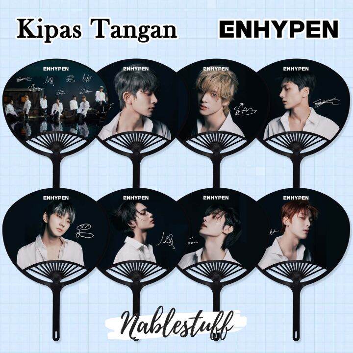 Kipas Tangan Enhypen Dark Blood Ver // Kipas Kerang // Merchandise Kpop ...