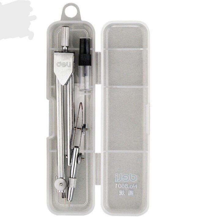 Jangka 4001 DELI 8601 Stainless Profesional Geometry Compass Set ...