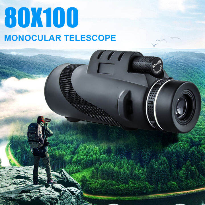 Teropong Monokular Perbesaran 80 x 100 Jarak Penglihatan 3000/9840 ...