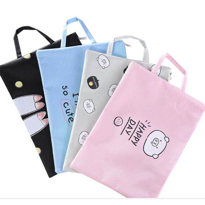 Tas Map A4 Resleting Gambar Tema BABI Lucu / Map Organizer Tas ...