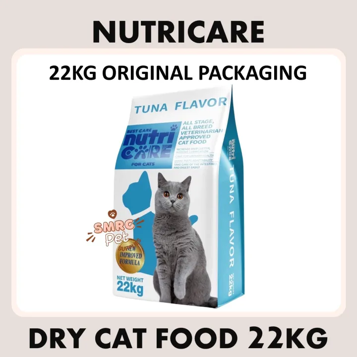 Nutricare Dry Cat Food 1kg Value Packaging/22kg Original Packaging Tuna ...