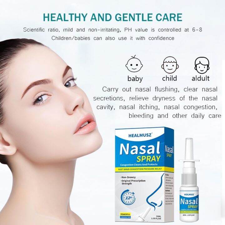 Nasal Spray Chronic Rhinitis Sinusitis Spray Allergy Salinase Allergic ...