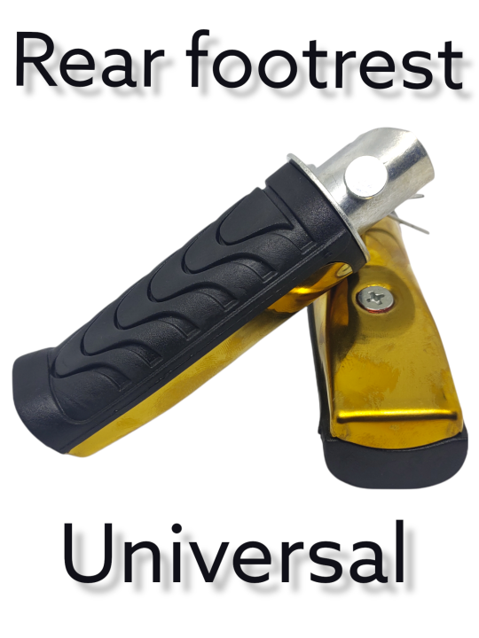 REAR FOOTREST MOTORCYCLE GOLD TWOTONE (UNIVERSAL)NMAX/MIO/CLICK/BEAT ...