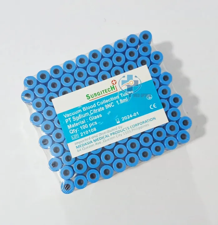 Vacutainer Tube Blue Top 1.8mL (100’s) | Lazada PH