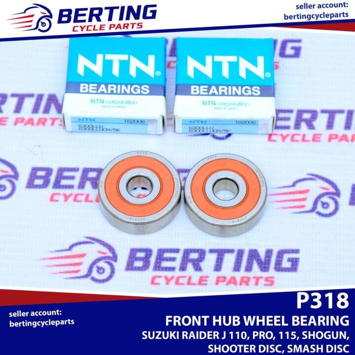 NTN 2PC 6300 FRONT WHEEL HUB BEARING Suzuki Raider J 110 Pro 115 Shogun ...