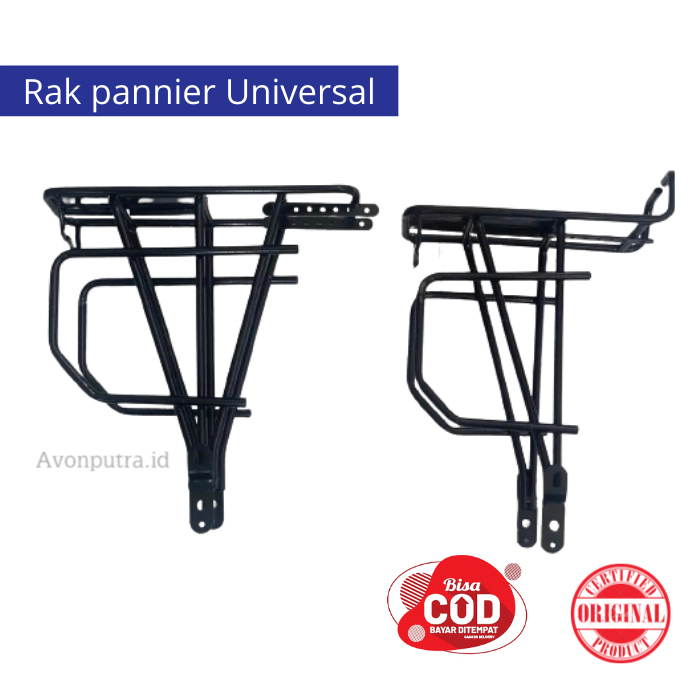 Rak pannier touring bagasi depan atau belakang sepeda / boncengan ...