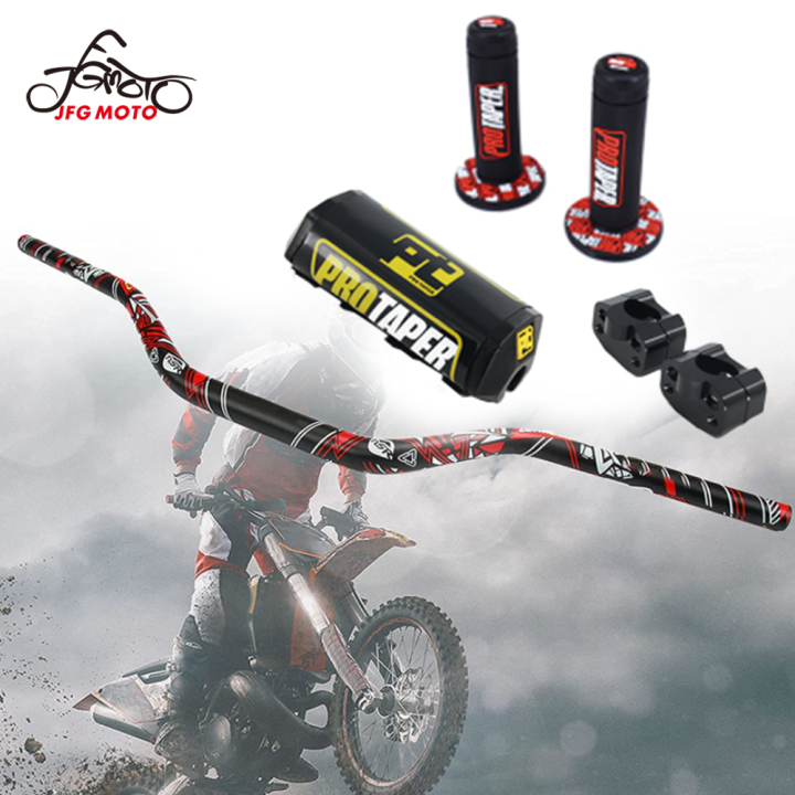 JFG MOTO 28MM Handlebars Grips bar Pad Clamp Mount For YZ125 YZ85 XR200 ...