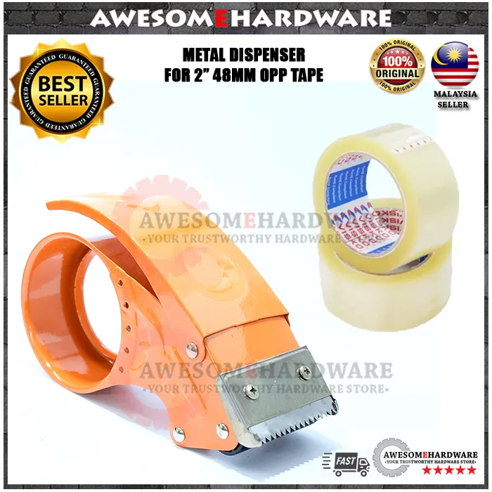 AWESOME METAL TAPE DISPENSER TAPE CUTTER FOR 48MM 2" OPP TAPE | Lazada