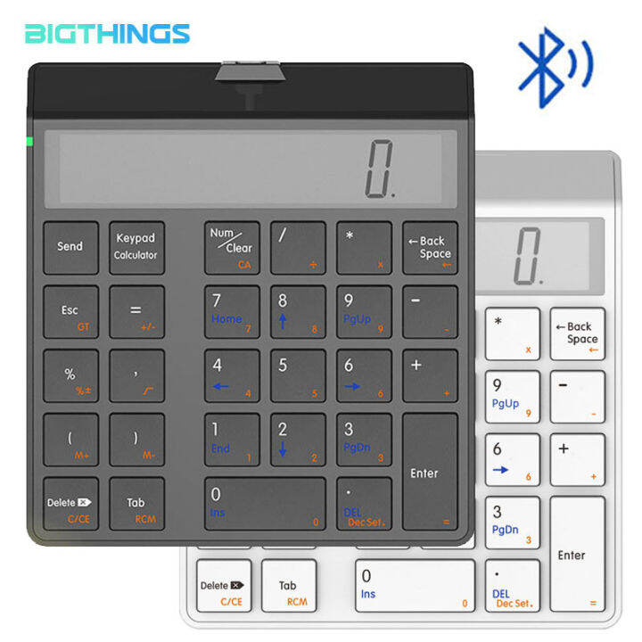 Bluetooth Keyboard Numpad Numeric Keypad 2 in 1 Wireless Electronic ...