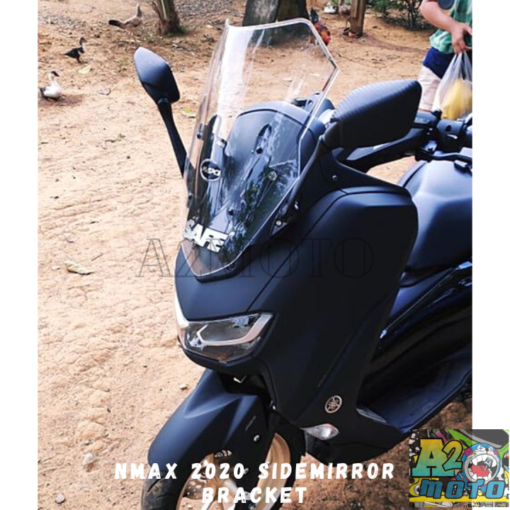 NMAX 2021 2020 Bracket w Side Mirror Set NEMO SEC windshield mount NMAX ...