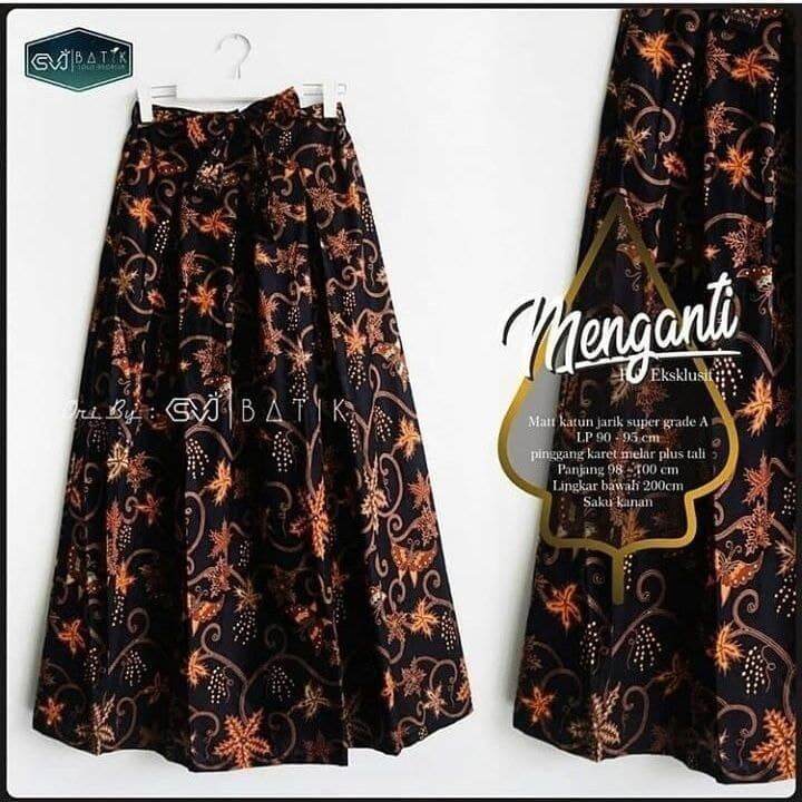 ROK BATIK MAYUNG TERBARU BAWAHAN BATIK MAXI SKIRT MODERN BAWAHAN KEBAYA ...